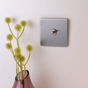 Slimline Screwless 1 Gang Toggle Switch | See Switches